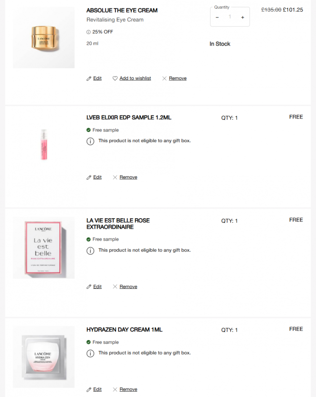 兰蔻官网全场75折💥£72收50ml小黑瓶礼盒！菁纯面霜礼盒变相5折！高定香水罕见75折！|一分钱 eCentime，分享品质生活！